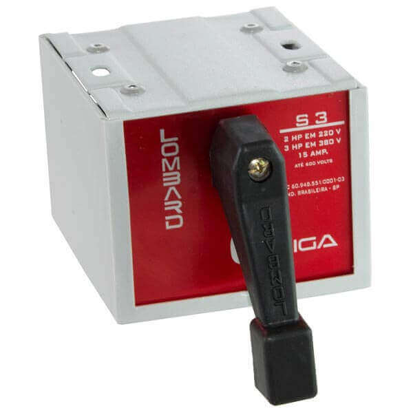 Chave Simples Trifásica 02Hp/15A S3 - Tul