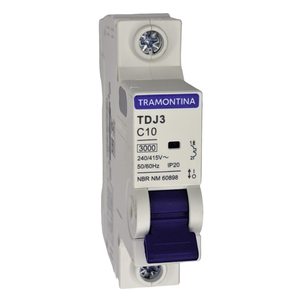 Disjuntor DIN Unipolar 10A C - Tul