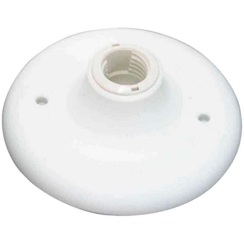 Plafon C/Soquete PVC Branco - Tul