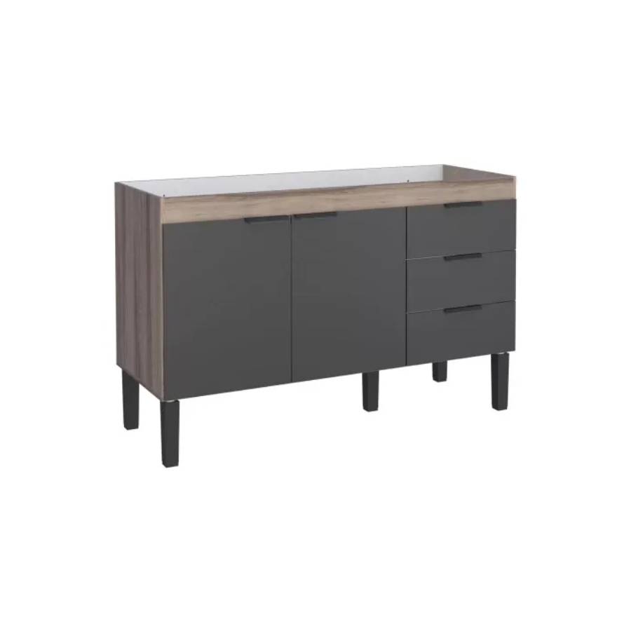 Gabinete Madeira Flamingo Tamarindo/Preto 140 - Tul