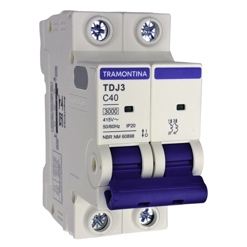 Disjuntor "Din" Bipolar 40A C - Tul