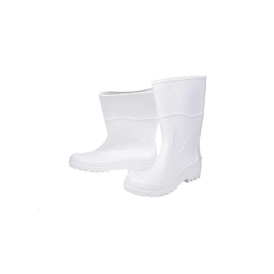 Bota PVC Cano Médio C/Forro Branca N°36 - Tul