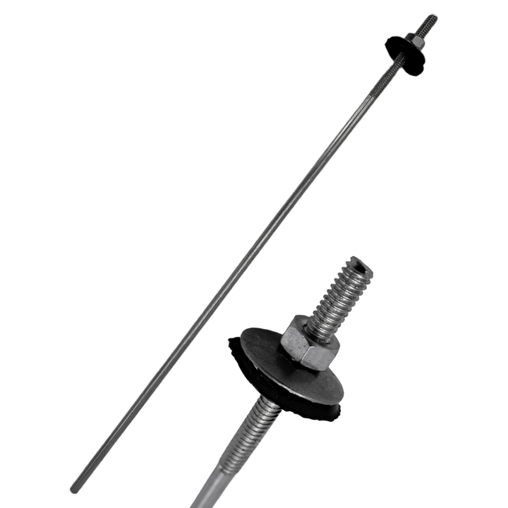 HASTE TELHA 1/4" x 300mm KIT VEDACAO PACOTE 25 PECAS - Tul