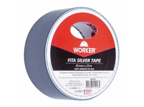 Fita Adesiva Silver Tape Multiuso 45mmx5M - Tul