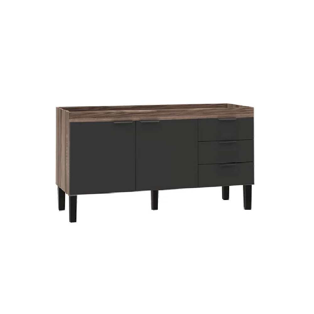 Gabinete Madeira Flamingo Tamarindo/Preto 150 - Tul