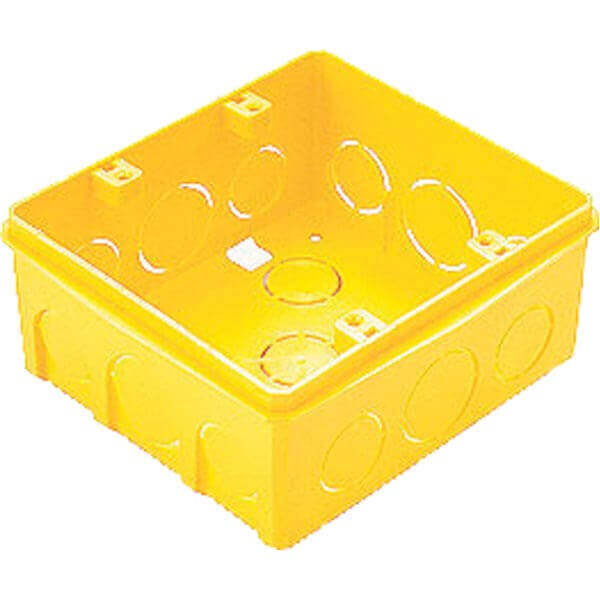 Caixinha Luz 4X4 PVC Amarelo - Tul