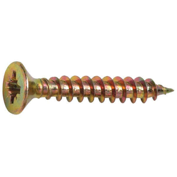 Parafuso Philips Chipboard Cabeça Chata Bicromatizado 3,0 x 12 100Pçs - Tul