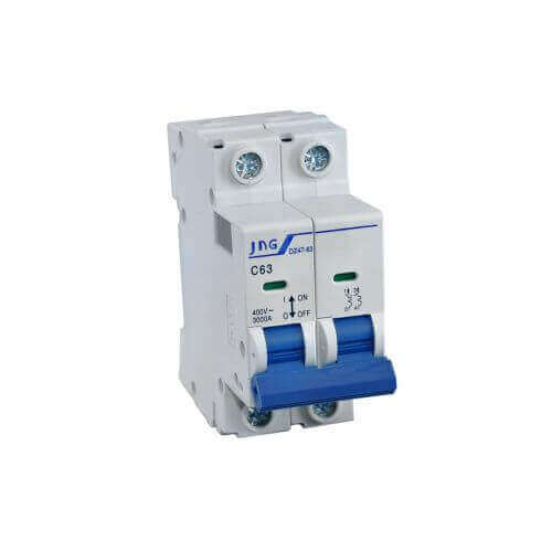 Disjuntor Din Bipolar 63A Curva C - Tul