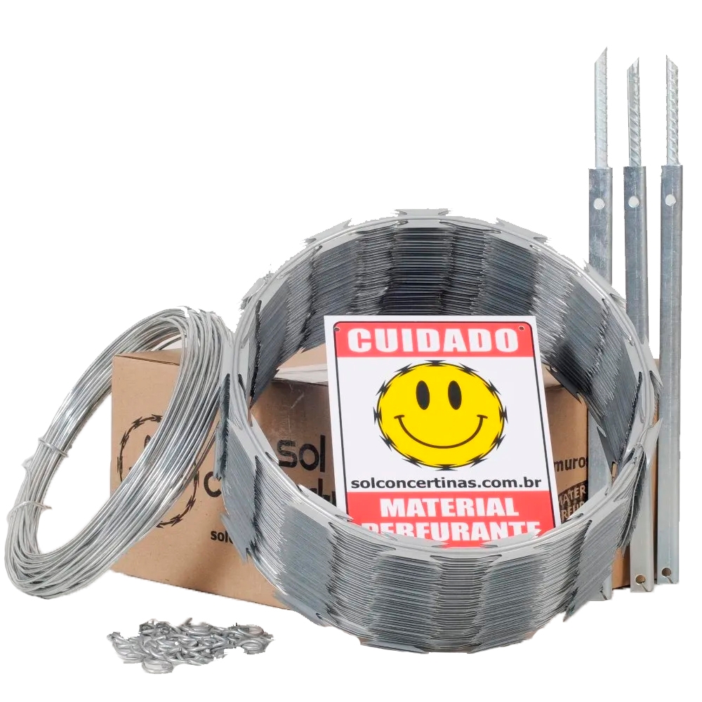 CERCA PERIMETRAL KIT GALVANIZADA 45cmx10m - Tul